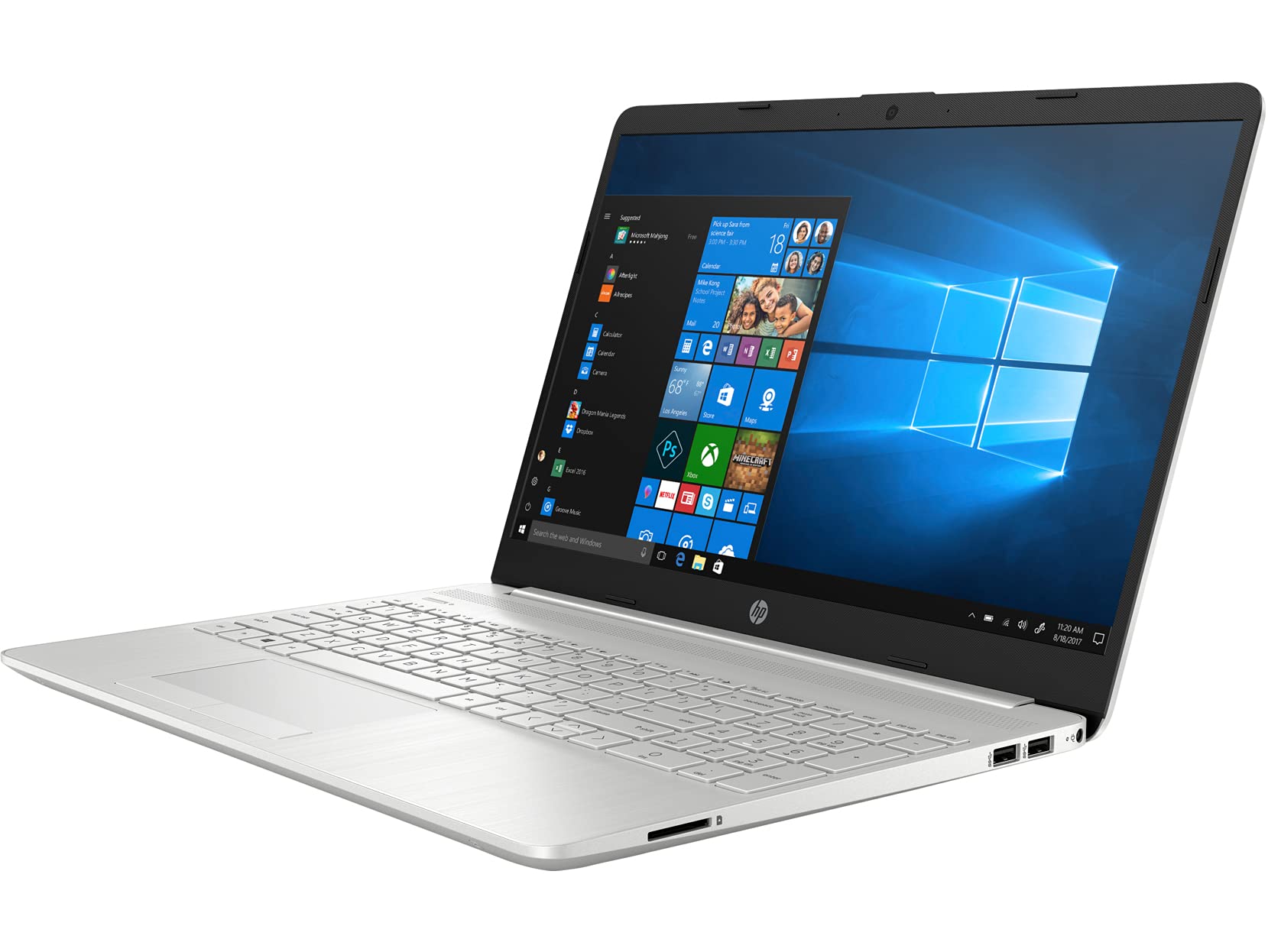 HP 15 Business Laptop 15.6" HD Touchscreen 11th Gen (Intel i5-1135G7 4-Core, 16GB RAM, 512GB PCIe SSD, Intel Iris Xe, (1366x768), WiFi 5, Bluetooth 4.2, HD Webcam, SD Card, Win 10 Pro) w/Hub