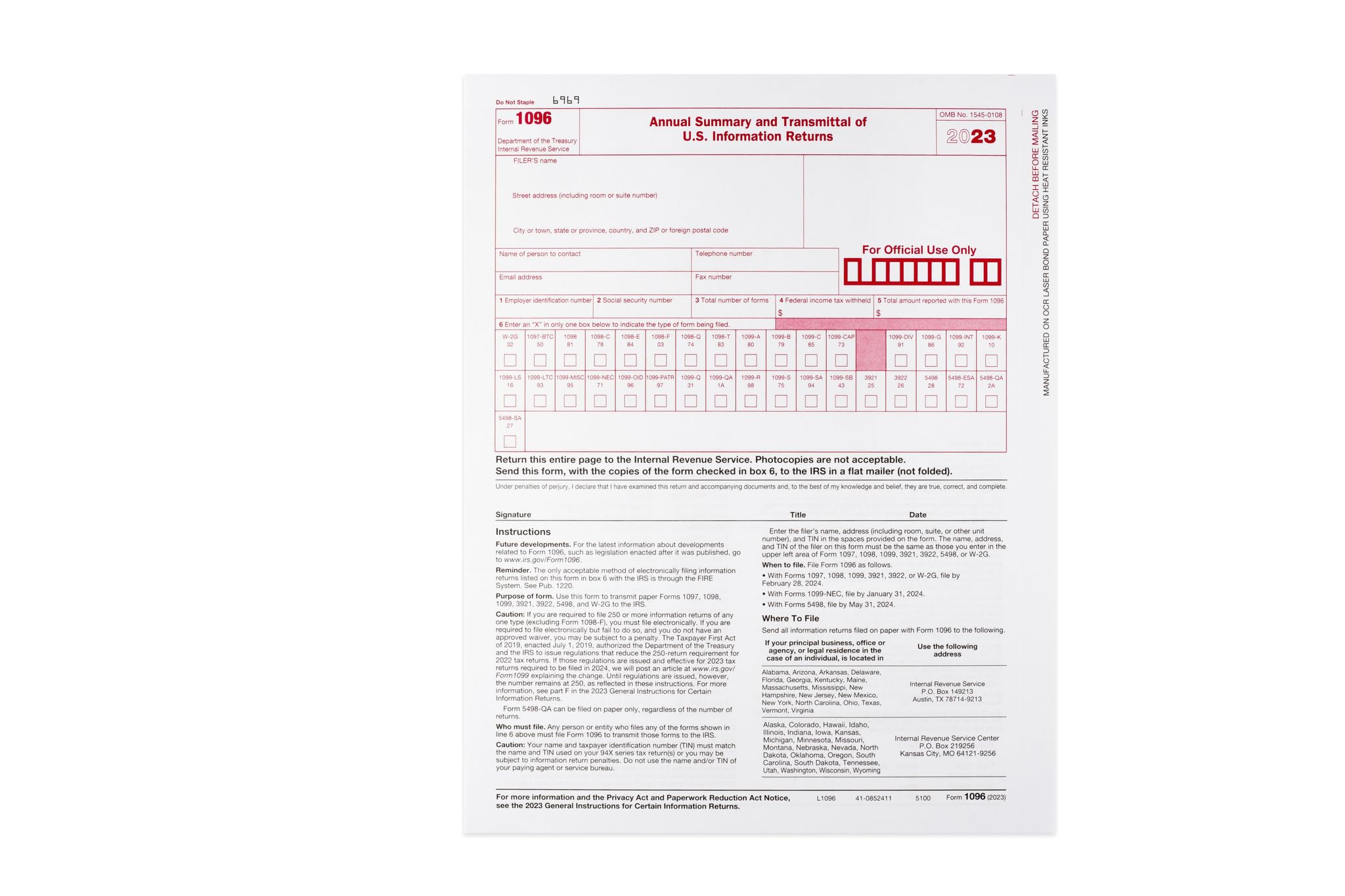 1099 NEC Tax Forms 2023 with Envelopes, 4 Part 15 Pack Tax Forms Kit and 15 Self-Seal Envelopes –Great for QuickBooks and Accounting Software, Value Pack for Business - Made in The USA - 15-Pack