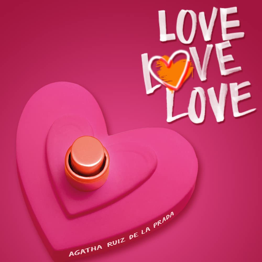 Agatha Ruiz De La Prada Love Eau de Toilette Spray, 2.7 Ounce