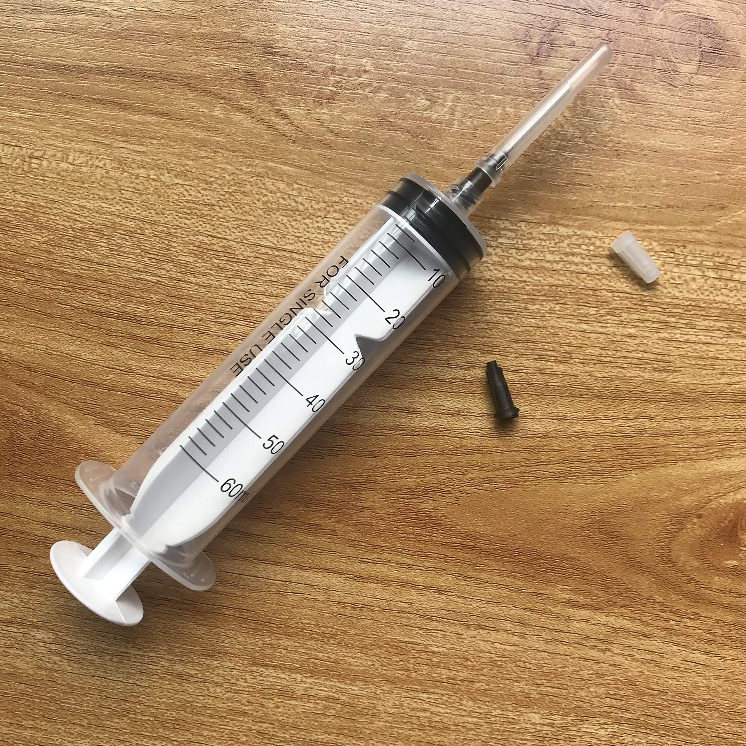 12 Pack 60ml Syringes with 16Gx1.0'' Blunt Tip Fill Needles and Storage Caps(Luer Lock)-Dozen Pack