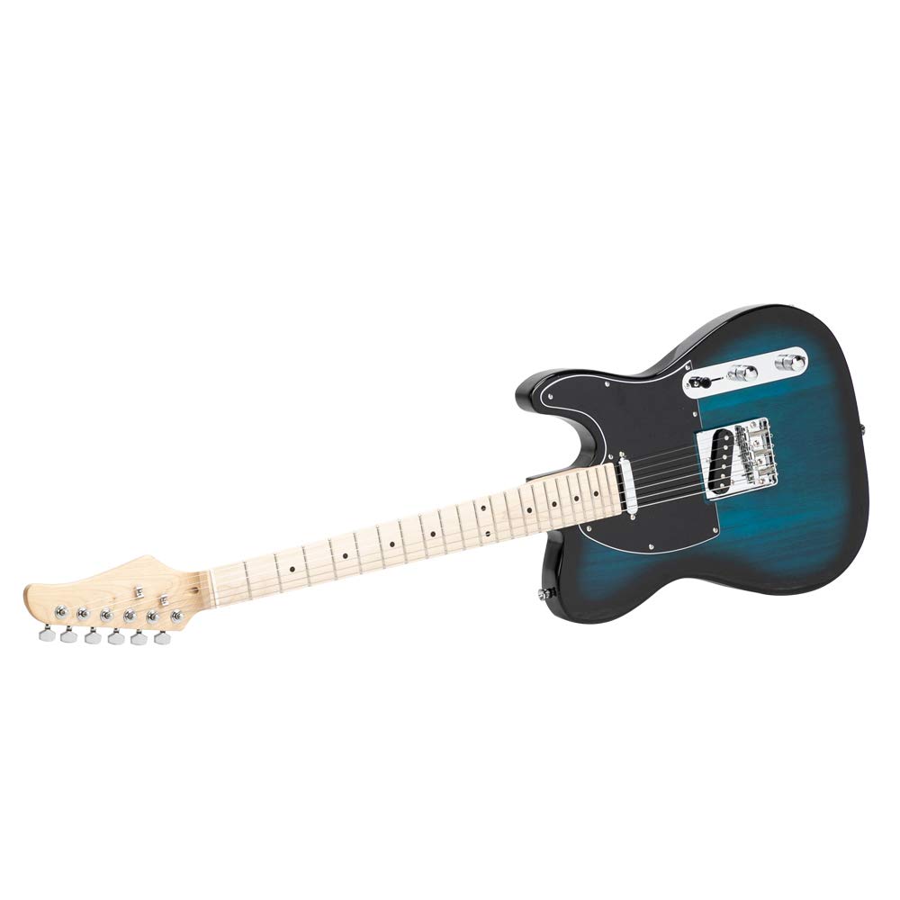 39 Inch Electric Guitar,Maple Fingerboard Electric Guitar SS Pickup Case & Accessories Pack Beginner Starter Package Beginner Kit for Starter (Blue)