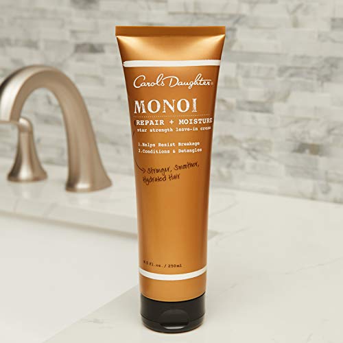 Carol’s Daughter Monoi Repair and Moisture for Curly Hair Monoi Star Strength Leave In Cream with Monoi Oil for Hydration and Softness, 8.5 fl oz
