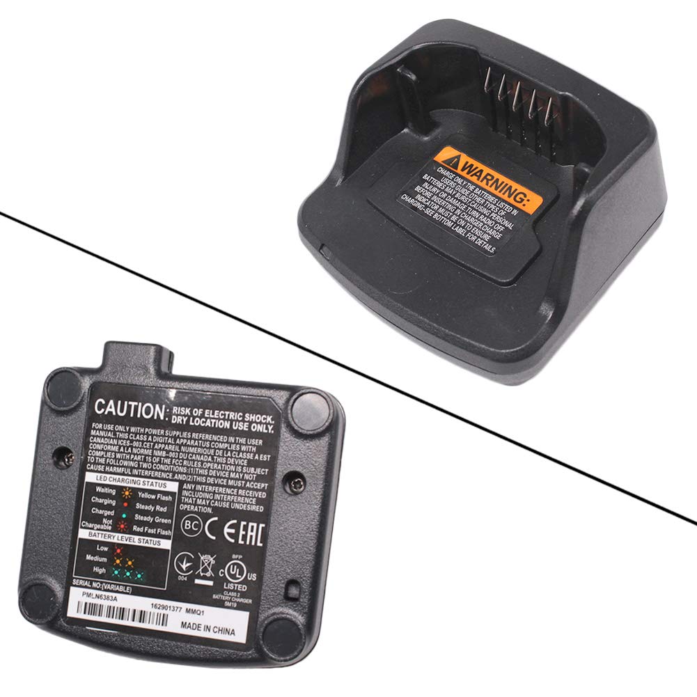 Aimtobest PMLN6394 PMLN6394A Charger Compatible for Motorola Radio RMU2040 RMU2080D RMU2080 RMV2080 RMM2050 XT420 XT460 PMNN443A PMNN4434
