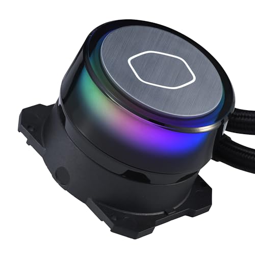 Cooler Master MasterLiquid ML240 Illusion CPU Liquid Cooler - AIO Water Cooling System, 3rd Gen Pump, 2 x 120mm ARGB Halo Fans, 240mm Radiator, ARGB Controller Included - AMD and Intel Compatible