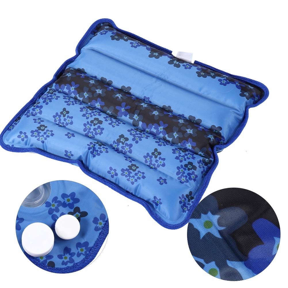 Cooling Mat, Cool Pillow Ice Pillow, Water Filling Ice Pillow Chair Pad, Multifunctional Children Adult Waterproof Ice Pillow Water Seat Cushion Baby, Children, Student, Office, Car, Travel(#1)