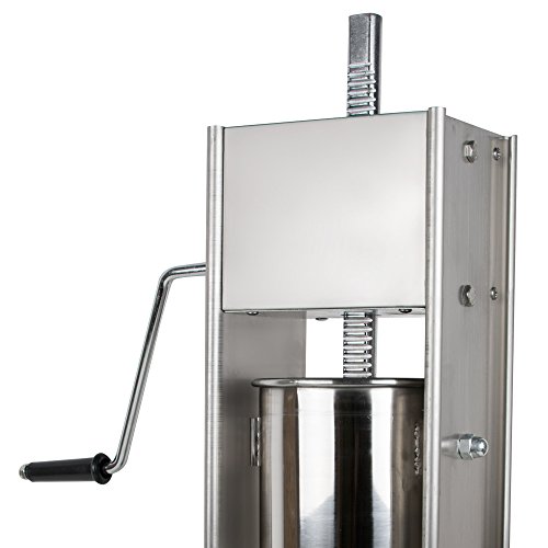 5L Stainless Steel Commercial Manual Spanish Churro Maker Machine, Heavy Duty Churros Machine with 4 Nozzles for Home Restaurants Bakeries Use