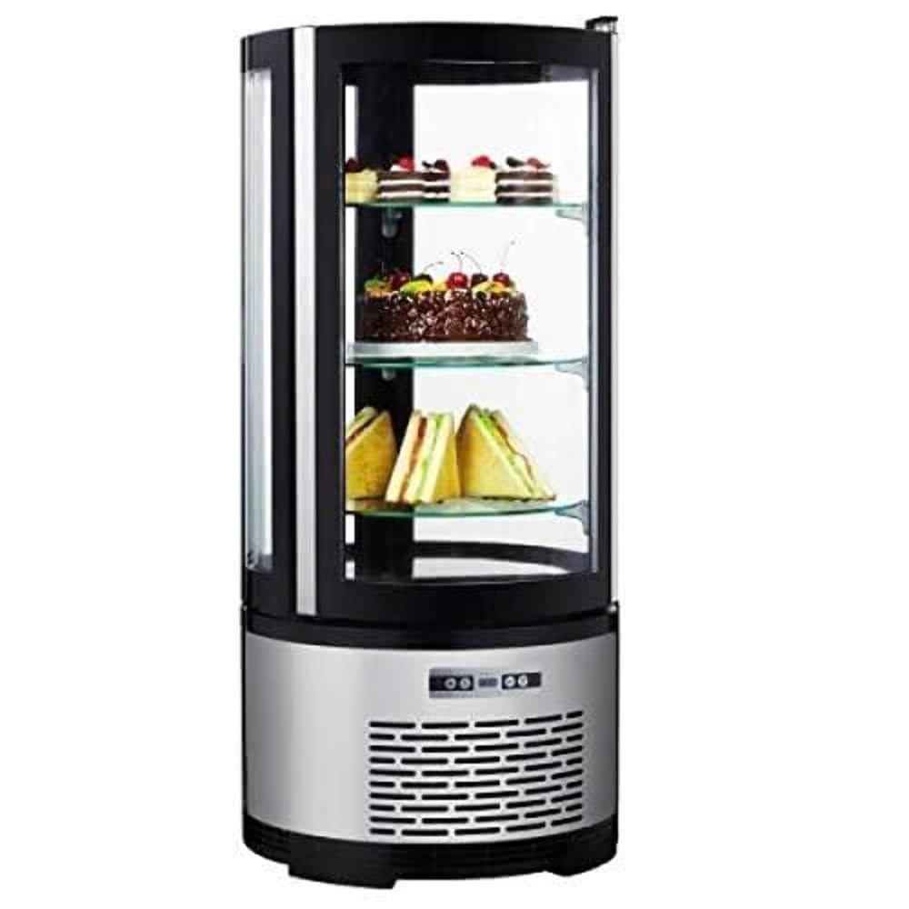 Adcraft BDRCK-100/CT Refrigerated Countertop Cake Display Case, 100-Liter, 120v