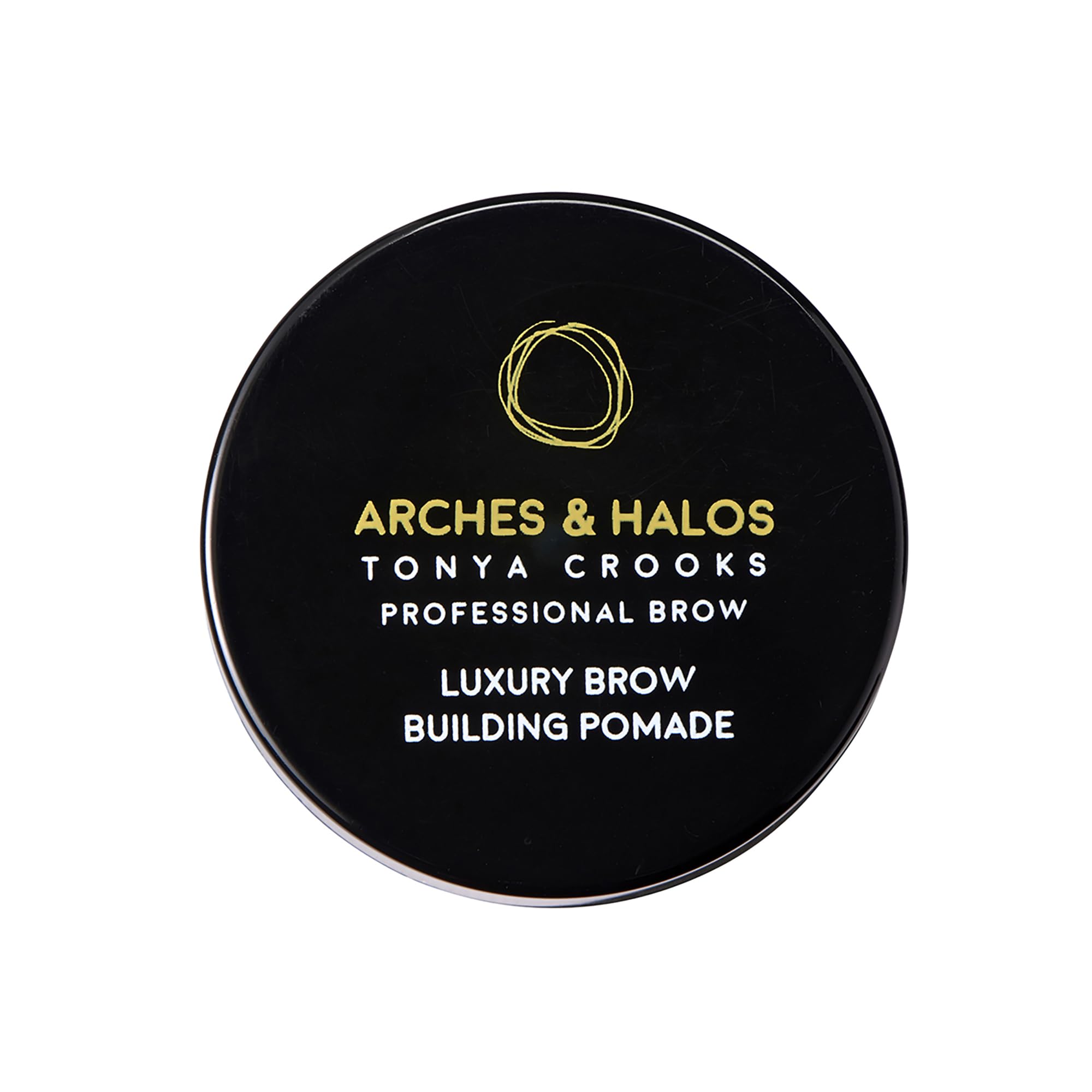 Arches & Halos Luxury Brow Building Pomade - Sunny Blonde - Tinting Brow Definer for Sculpting and Shaping Eyebrows - Soft, Smudge-Proof, Silky Texture - Lightweight Cream and Gel Blend - 0.016 oz