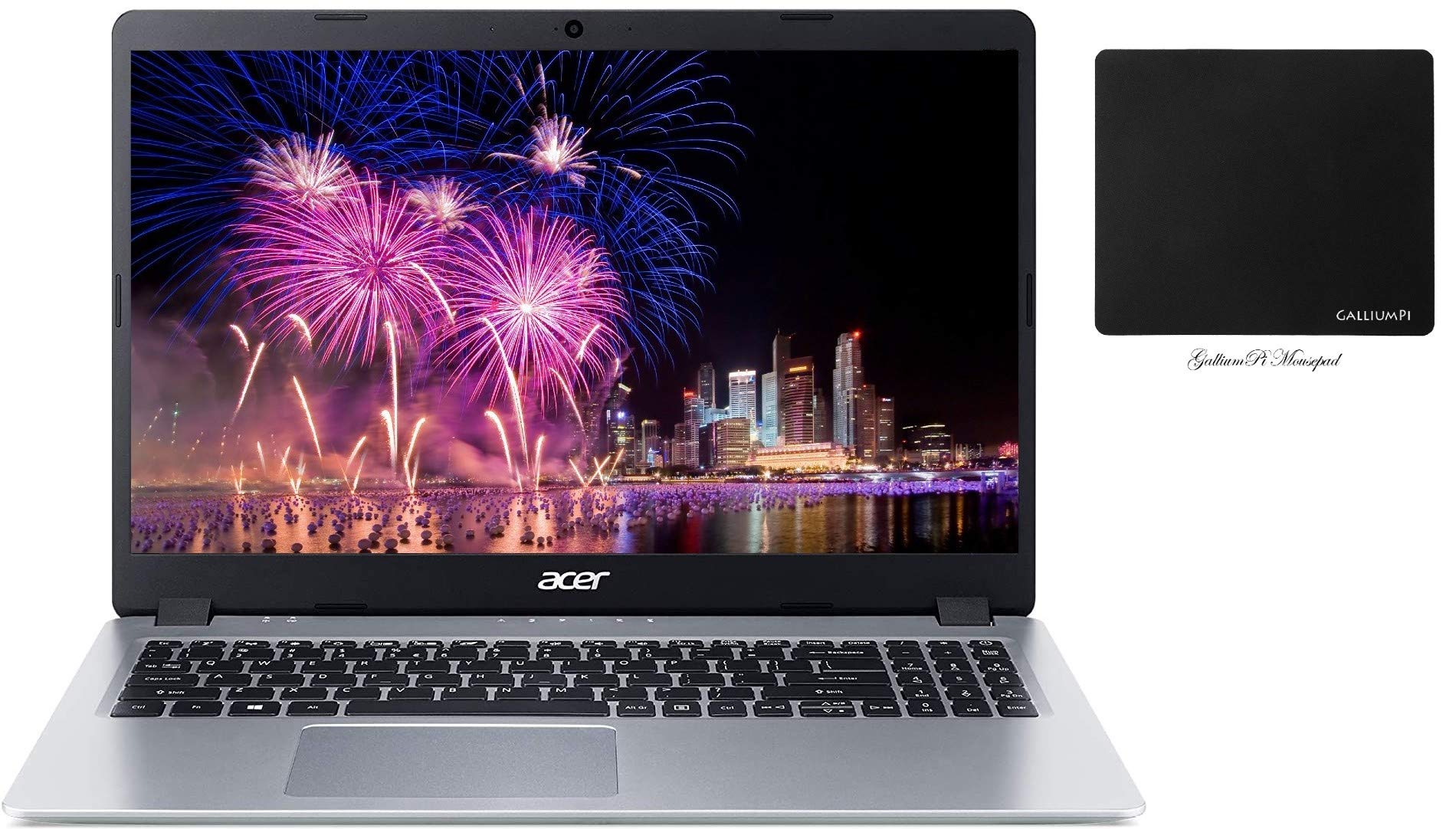 acer Newest Aspire 5 15.6" FHD IPS 1080P Laptop, AMD Ryzen 3 3200U up to 3.5 GHz, 8GB RAM, 128GB SSD + 1TB HDD, WiFi, Win 10 w/GalliumPi Accs.