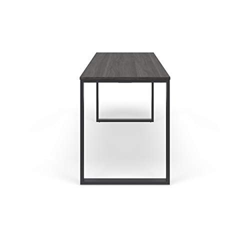 HON Basyx Commercial-Grade Executive Desk, 55", Gray