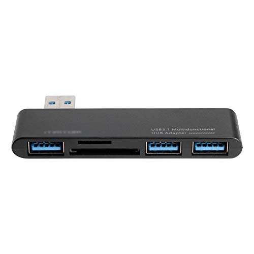 GPPZM Portable 5 in 1 USB 3.0 HUB Splitter Converter 5Gbps USB 3.0 for SD TF Card Reader Adapter for Desktop Laptop PC