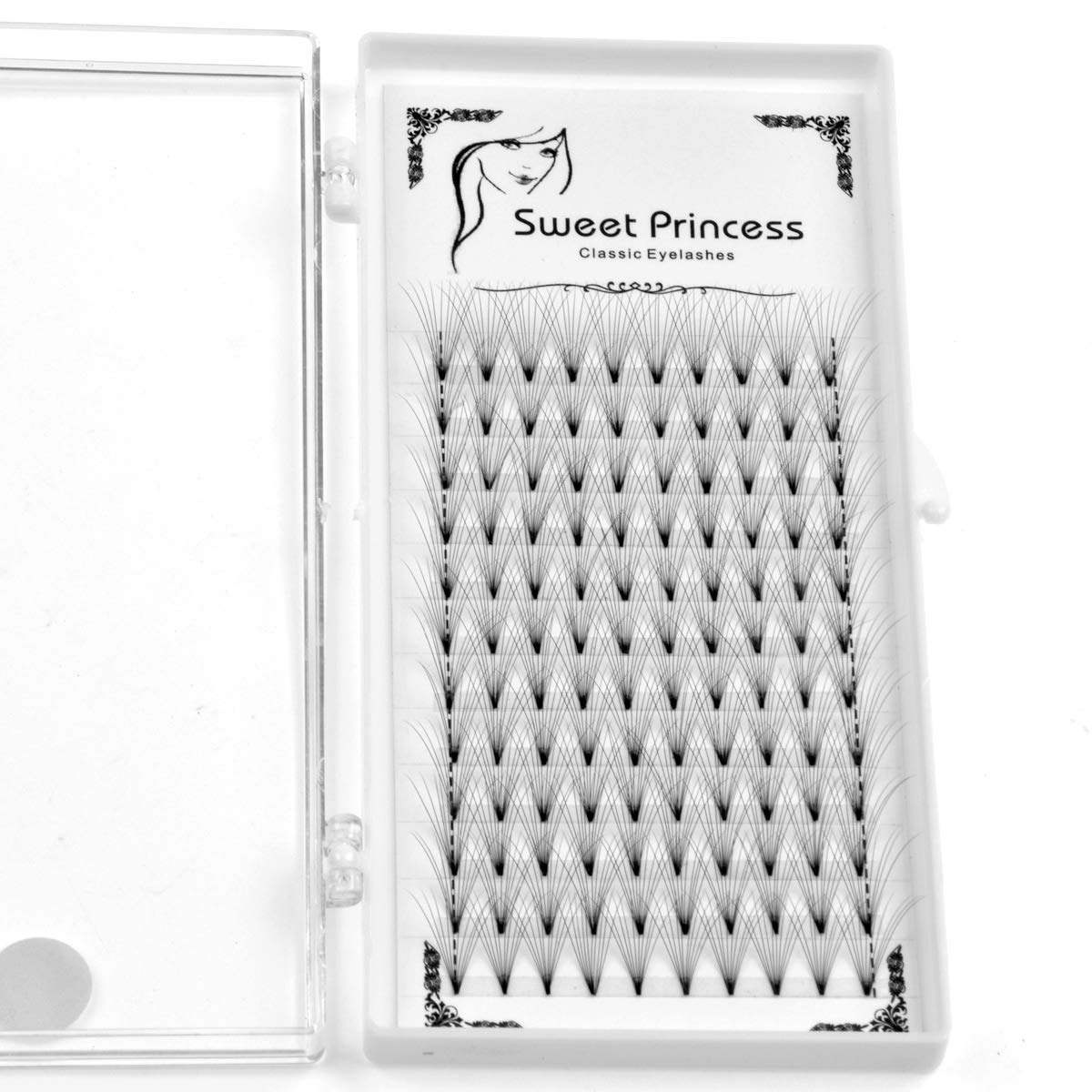 12rows,120pcs 10D Premade Volume Fans Eye Lashes Extensions Thickness 0.07mm D Curl Black Soft Individual False Eyelashes Makeup Fake Lashes Cluster 8-18mm to Choose (12MM)