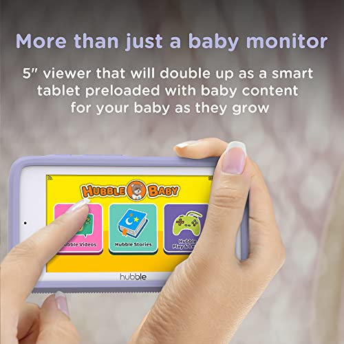 Hubble Connected Nursery Pal Premium Smart Video Baby Monitor with 5" Inch Touch Screen, Privacy Mode, Infrared Night Vision, Two-Way Talk, Room Temperature Sensor and Smartphone App