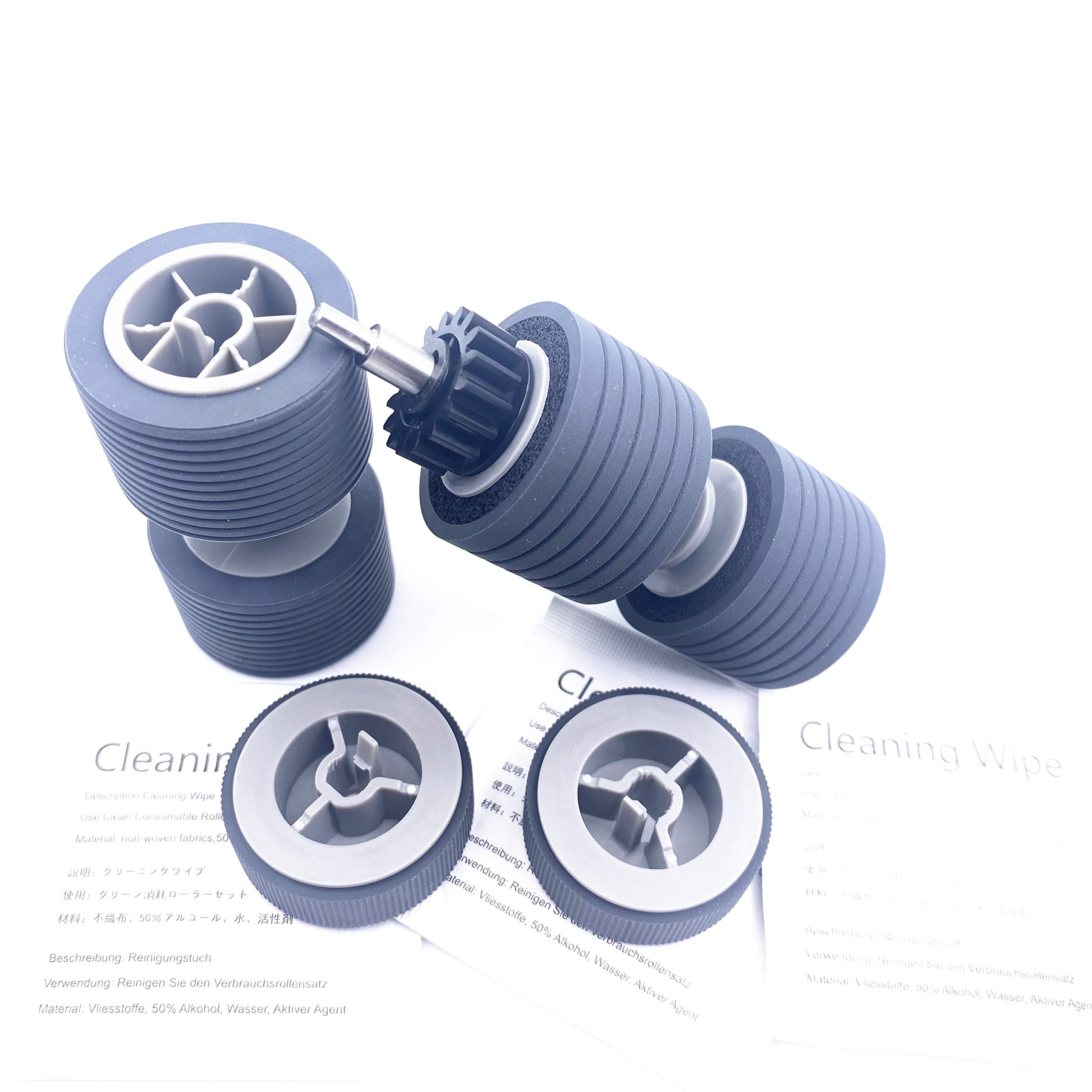 Case of 10 Pack,OKLILI PA03575-K011 PA03575-K012 PA03575-K013 Pick Roller Set Brake Roller Separator Roller Compatible with Fujitsu fi-6400 fi-6420 fi-6800 fi-7800 fi-7900