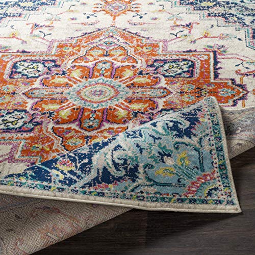 Artistic Weavers Area Rug, Orange/Aqua