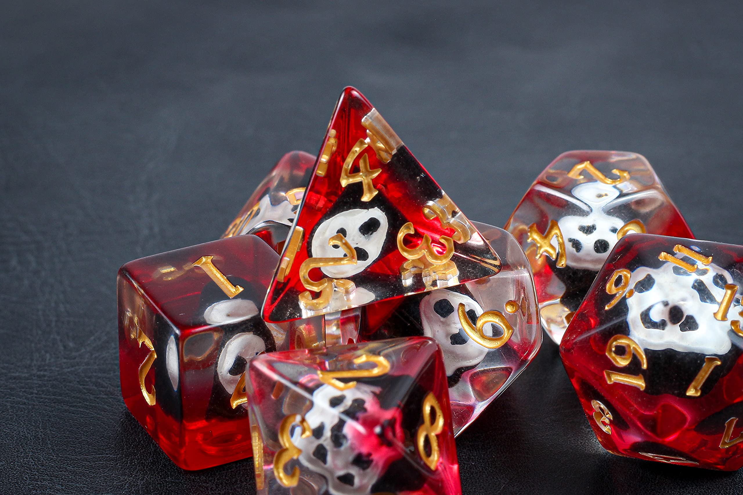 3DEGOS Horror Boogeyman of Evil DND Dice Set for Dungeons and Dragons Gifts, D&D, D and D, Pathfinder, Accessories, D20, Polyhedral, Resin Dice, Metal, Dice Tray, Tower, Bag, Box