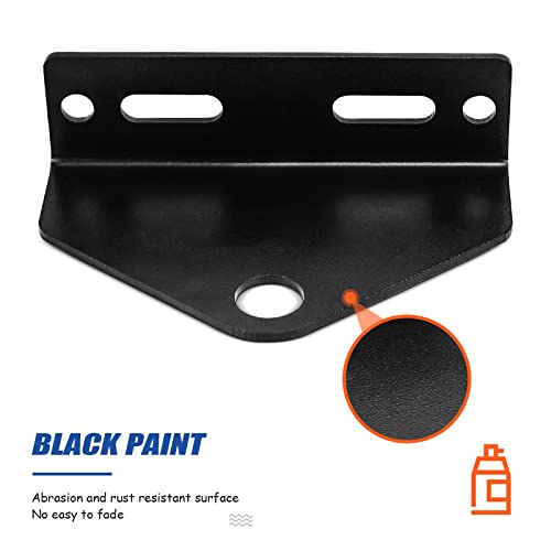2 Pcs Lawn Mower Hitch, Heavy Duty Zero Turn Mower Trailer Hitch Universal Tractor Tow Hitch Hitch Adapter Bracket with 0.78” Pin Hole Strong Steel Trailer Hitch (2 Pcs)