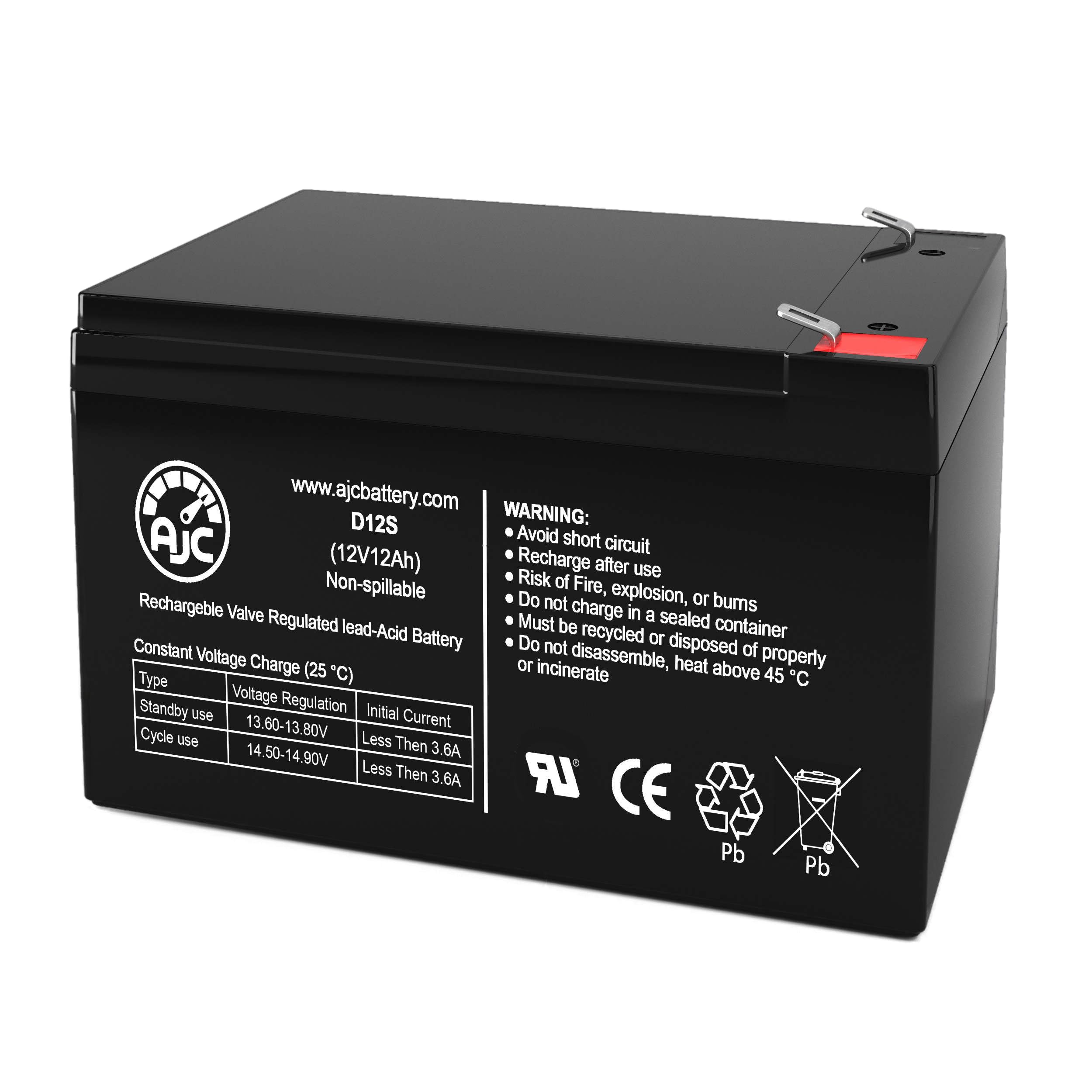 AJC Battery Compatible with Simplex Fire Alarm Control Panel Battery 12V 12Ah Alarm Battery