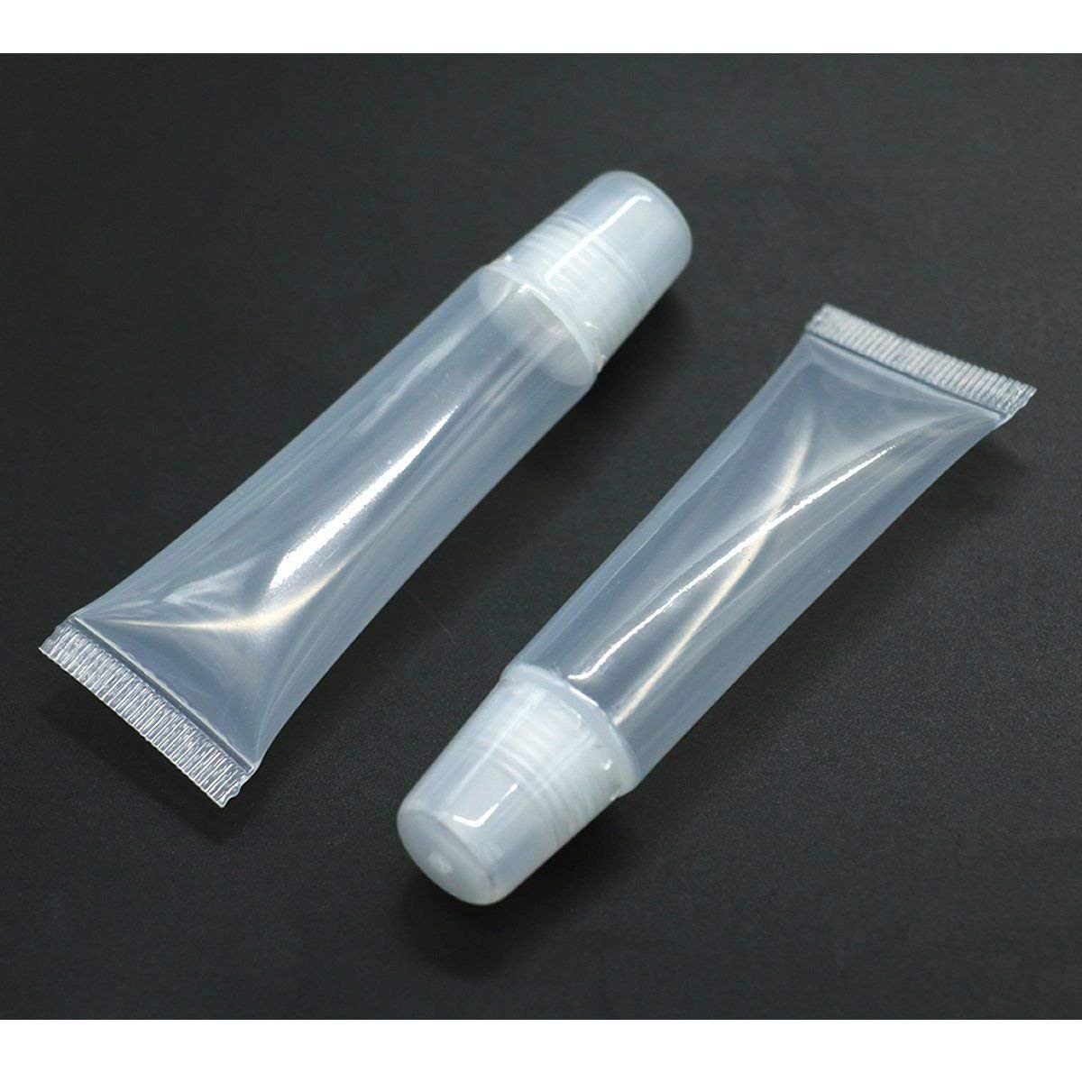 AKIRO 15 ml Empty Refillable Mini Clear Lip Gloss Balm Cosmetic Containers Makeup Accessories Soft Empty Tubes 20 Pcs