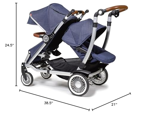Austlen Entourage 2.0 Double Stroller in Navy (Also Available in Black)