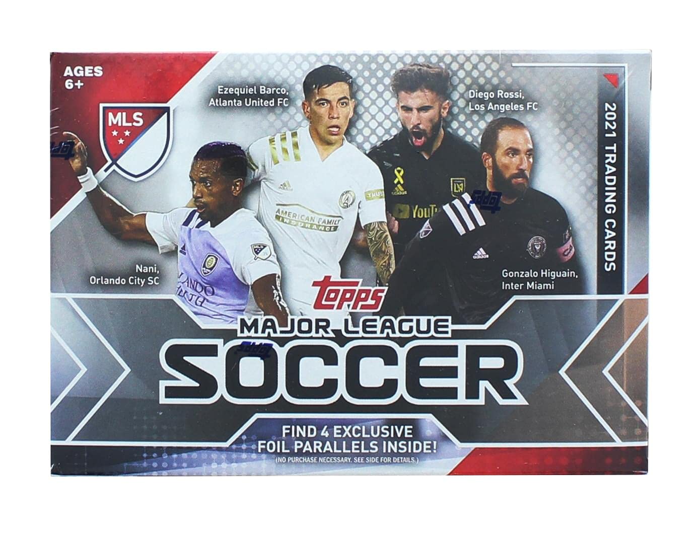 2021 Topps MLS Soccer Blaster Box of Packs with 4 Exclusive Foil Parallel Cards