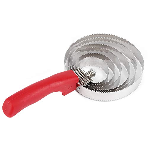 Gojiny 6 Ring Curry Comb Reversible Metal Horse Curry Comb Stainless Steel Dog Spring Curry Comb with Comfortable Grip for Grooming Shedding Horse Sheep and Pet