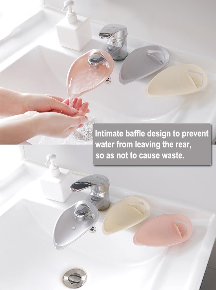 AKOAK 3 Pcs Faucet Extender, Children's Hand Washing Device, Sink Faucet Extender, Bathroom and Kitchen Accessories