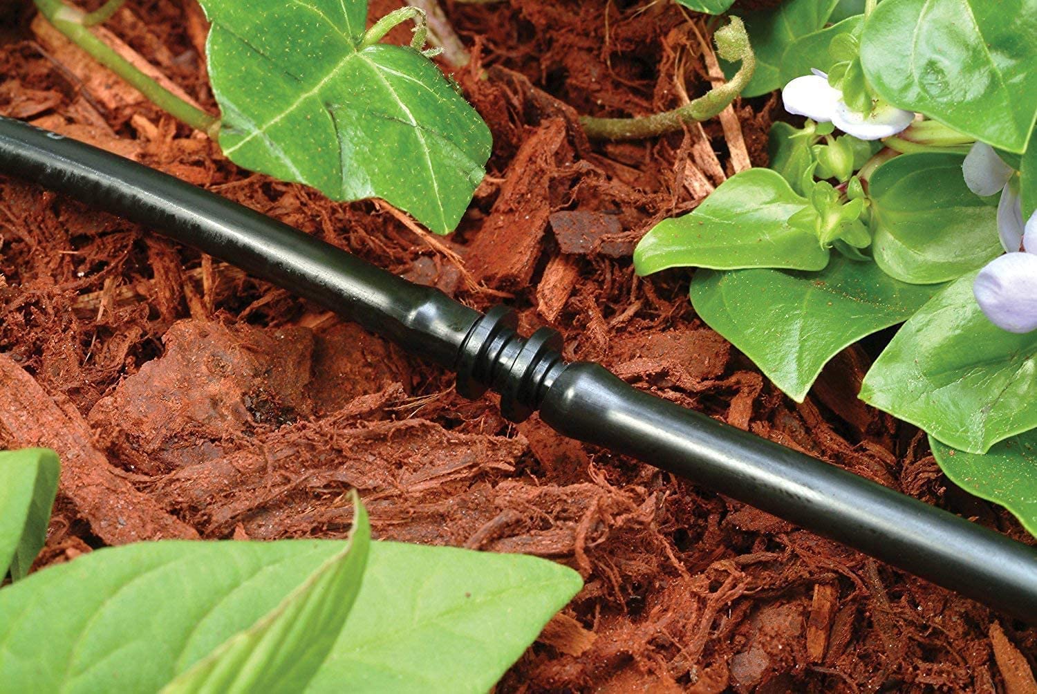 Arfun 80 Pack Drip Irrigation 1/4” Barbed Coupling Fittings, Barbed Connectors Fits Universal 1/4-Inch Drip Tubing, Irrigation Coupler for Drip or Sprinkler System