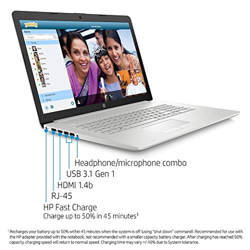 HP Flagship 2020 17 Laptop Computer 17.3" HD+ Anti-Glare Display 10th Gen Intel Quad-Core i5-1035G1 (Beats i7-8550U) 16GB DDR4 512GB SSD DVD Webcam Intel UHD Graphics Win 10 + HDMI Cable