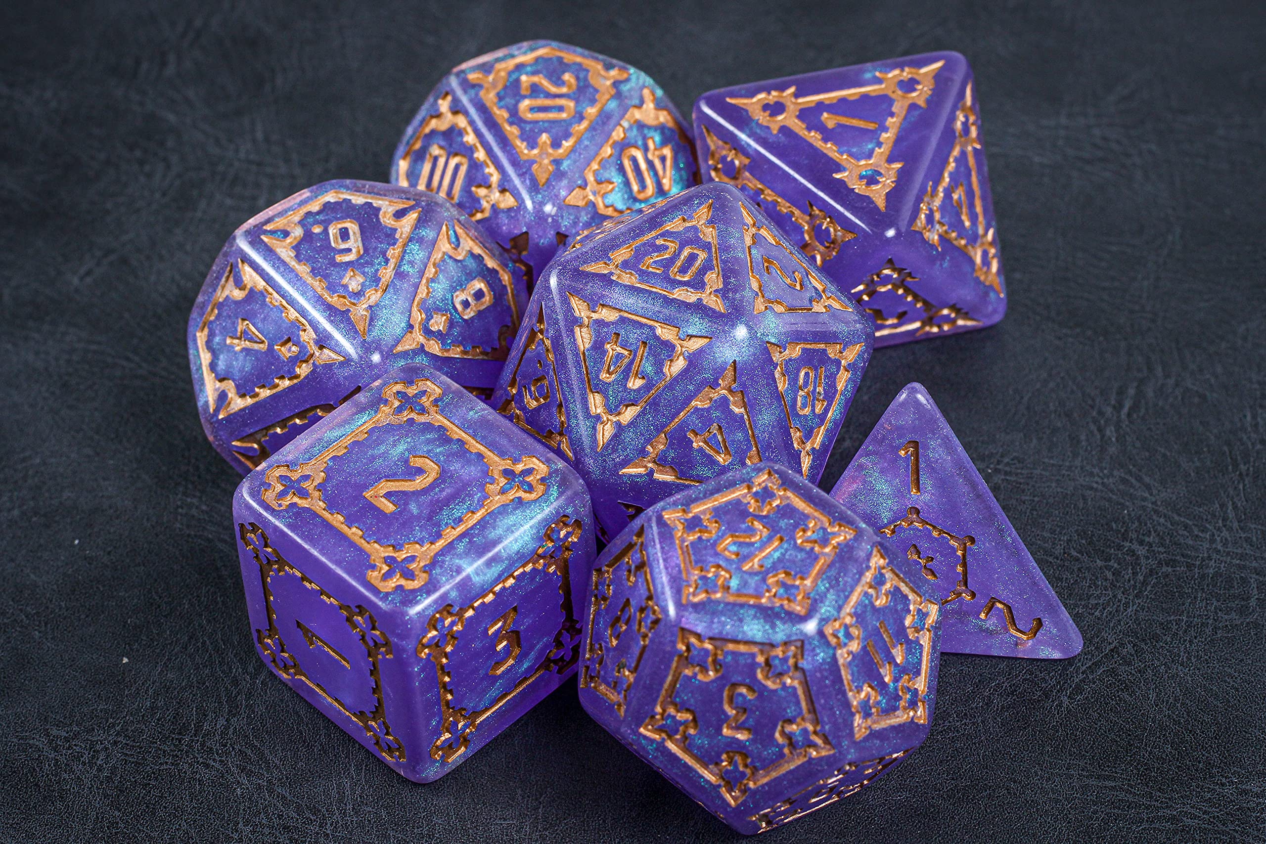 3DEGOS Jumbo Demon Queen DND Dice Set for Dungeons and Dragons Gifts, D&D, D and D, Pathfinder, Accessories, D20, Polyhedral, Resin Dice, Metal, Dice Tray, Tower, Bag, Box
