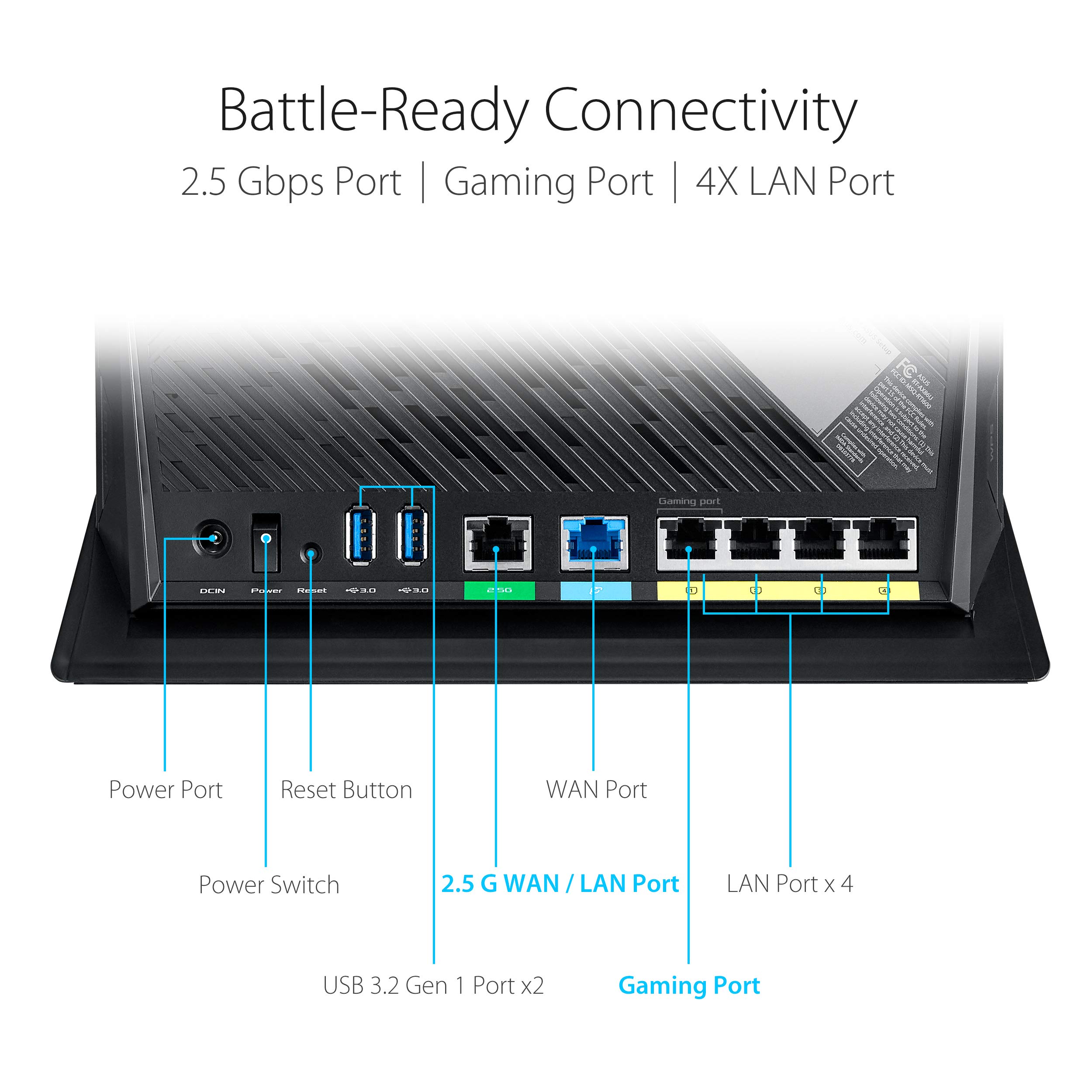 ASUS RT-AX86U Gaming Router AX5700 WiFi6 Dual Band