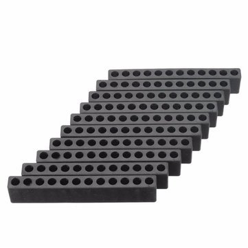 10pcs 12 Holes Screwdriver Bit Holder Drill Head Storage Case
