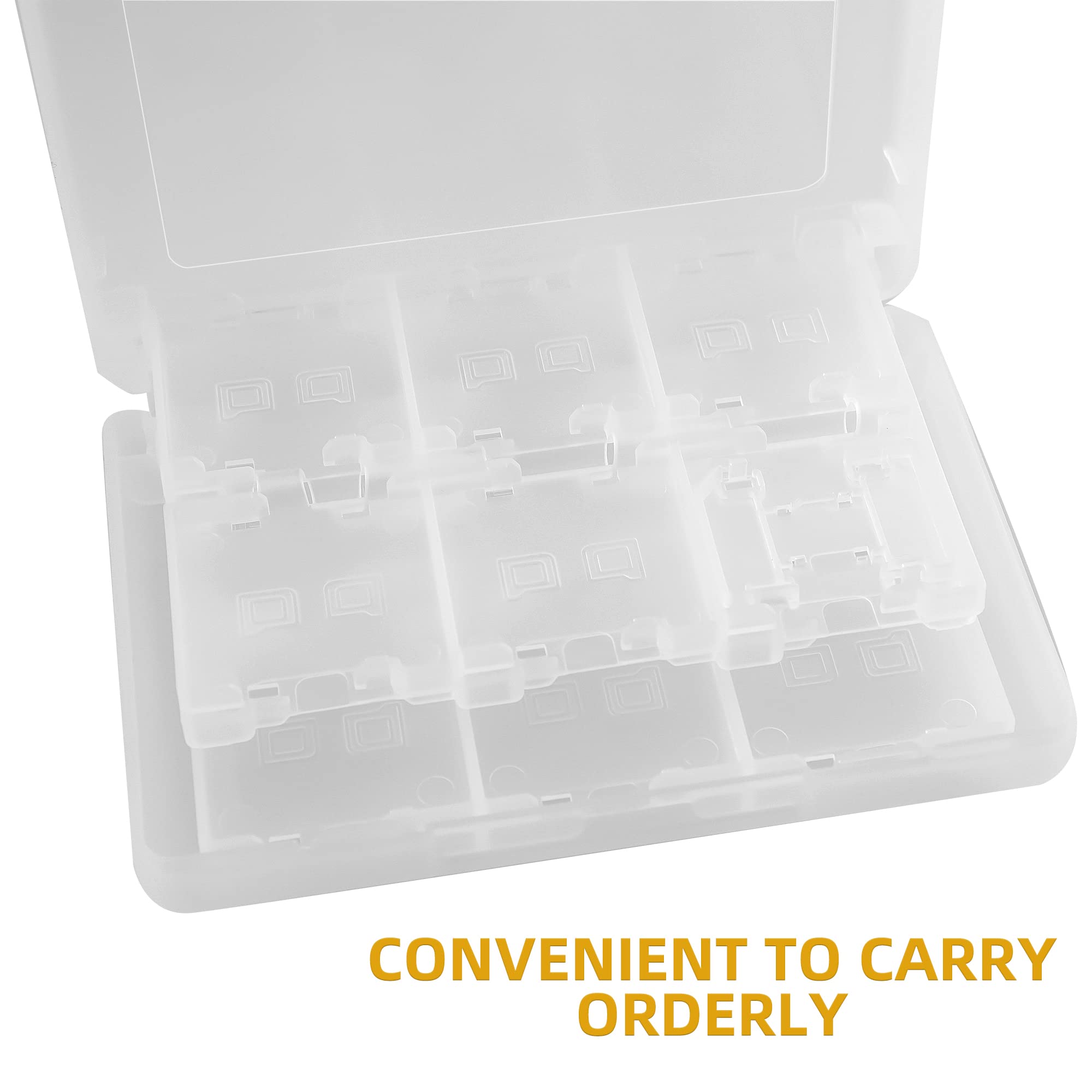 3DS Game Holder Card Case, 28-in-1 Game Holder Card Case Compatible with Nintendo NEW 3DS / NEW 3DS XL / 3DS / 3DS XL / DSi / DSi XL / DS / NEW 2DS /NEW 2DS XL / 2DS/ 2DS XL Catridge Storage Box (White)