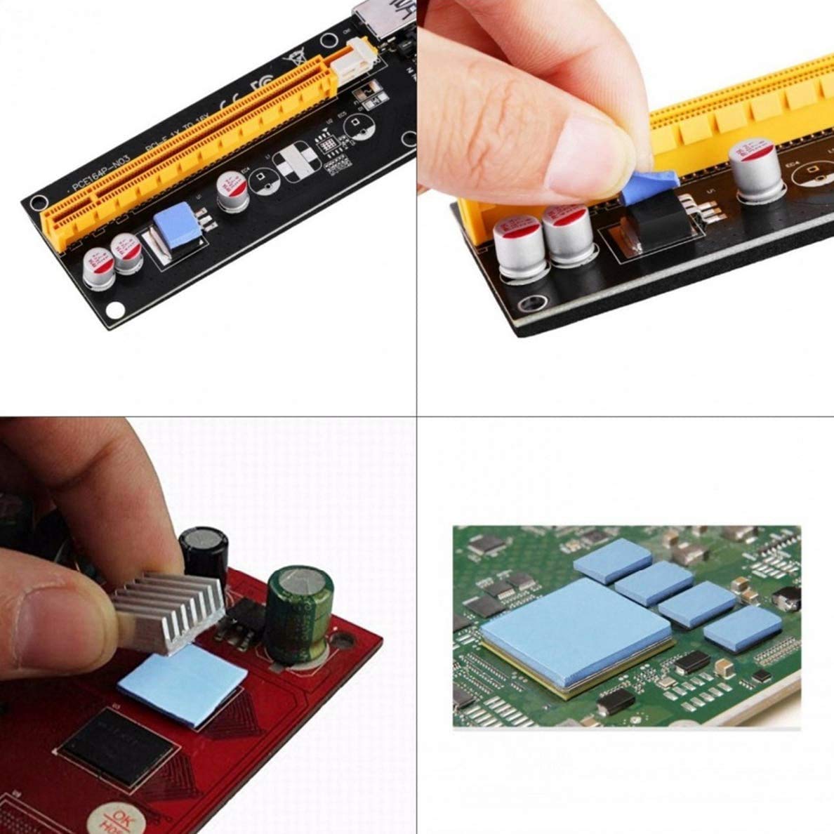 AIYUNNI Thermal Pad, 200x200x1mm Highly Efficient Thermal Conductivity 6.0 W/mK, Insulated Heat Resistant High Temperature Resistant Silicone Thermal Pad for IC SSD CPU GPU Heat Sink LED Cooling