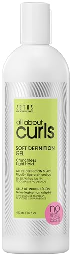 All About Curls Soft Definition Gel | Crunchless Light Hold | Define, Moisturize, De-Frizz | All Curly Hair Types | Vegan & Cruelty Free | Sulfate Free | 15 Fl Oz