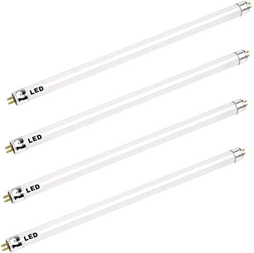 4 Pack T5 12 Inch LED F8T5DL LED Replacement F8T5 LED 5 Watts 530 Lumens Daylight White 6500K 120V F8 T5 Pack of 4 Bulbs