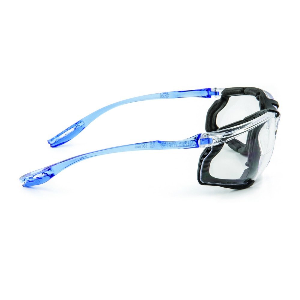 3M 10078371662704 Virtua CCS Protective Eyewear with Foam Gasket and Reader Lens, Blue with Clear Lens