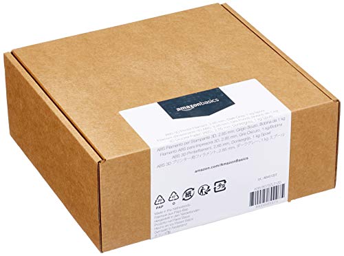 Amazon Basics ABS 3D Printer Filament, 2.85 mm, Dark Gray, 1 kg Spool