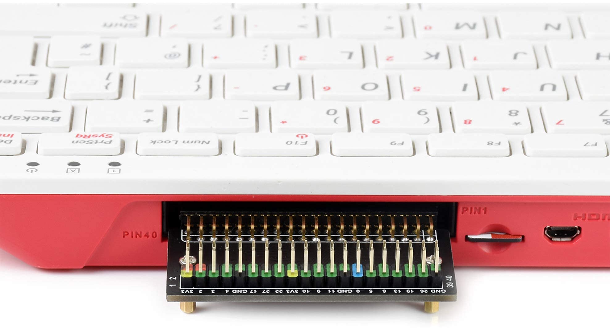 Bicool GPIO Header Adapter for Raspberry Pi 400 Keyboard Computer,Header Expansion,Color-Coded Header,Easy Expansion