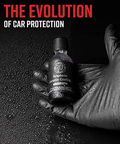 Adam's UV Graphene Ceramic Coating Bundle - 10H Ceramic Coating for Cars W/UV Glow Technology | 7+ Years of Protection | Apply After Car Wash Clay Bar Car Buffer Polisher | Boat RV Motorcycle