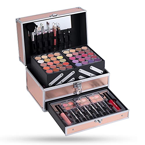 Hot Sugar Girls Makeup Set for Teenagers Beginners Adults (GOLD)