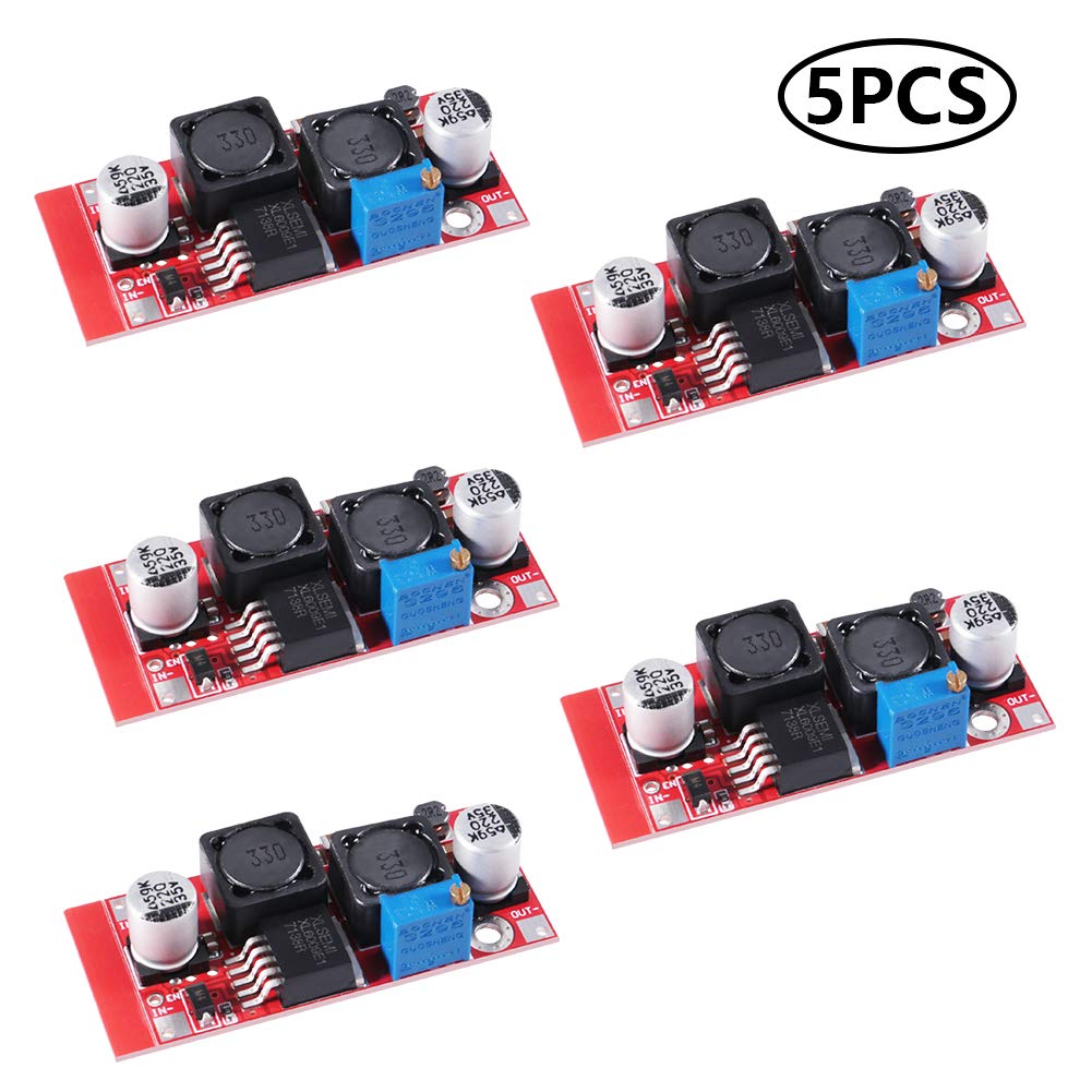 ACEIRMC 5pcs XL6009 Boost Buck DC Adjustable Step Up Down Converter Module Solar Voltage