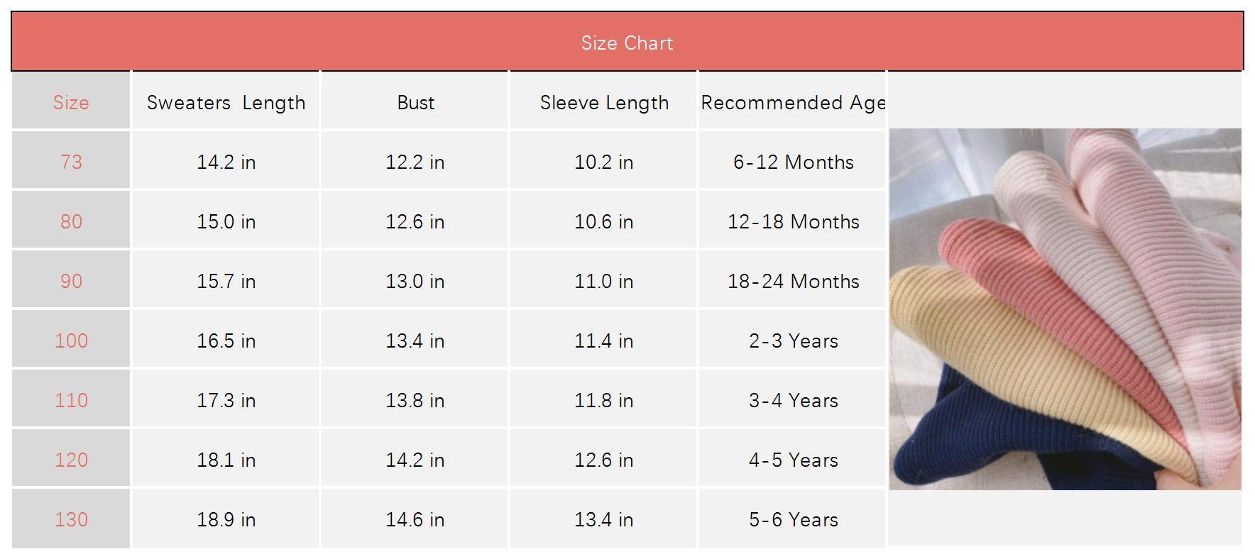 CIYCUIT Toddler Baby Girl Boy Sweater Fall Winter Warm Long Sleeve Knit Chunky Oversized Sweater Cream 6-12 Months
