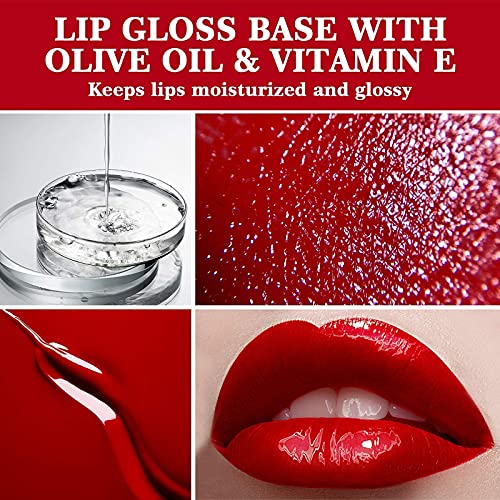 Clear Lip Gloss Base for DIY Lip Gloss Making Kit - 14.1oz Versagel with Olive Oil & Vitamin E for Smooth, Hydrated, Moisturized Lips - Fragrance-Free, Safe for Sensitive Skin Small Business Supplies