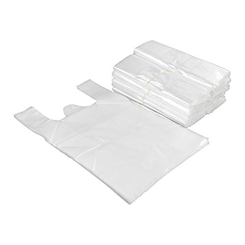 Begale 480 Count Plastic T-Shirt Shopping Bags, Reusable Carryout Bags