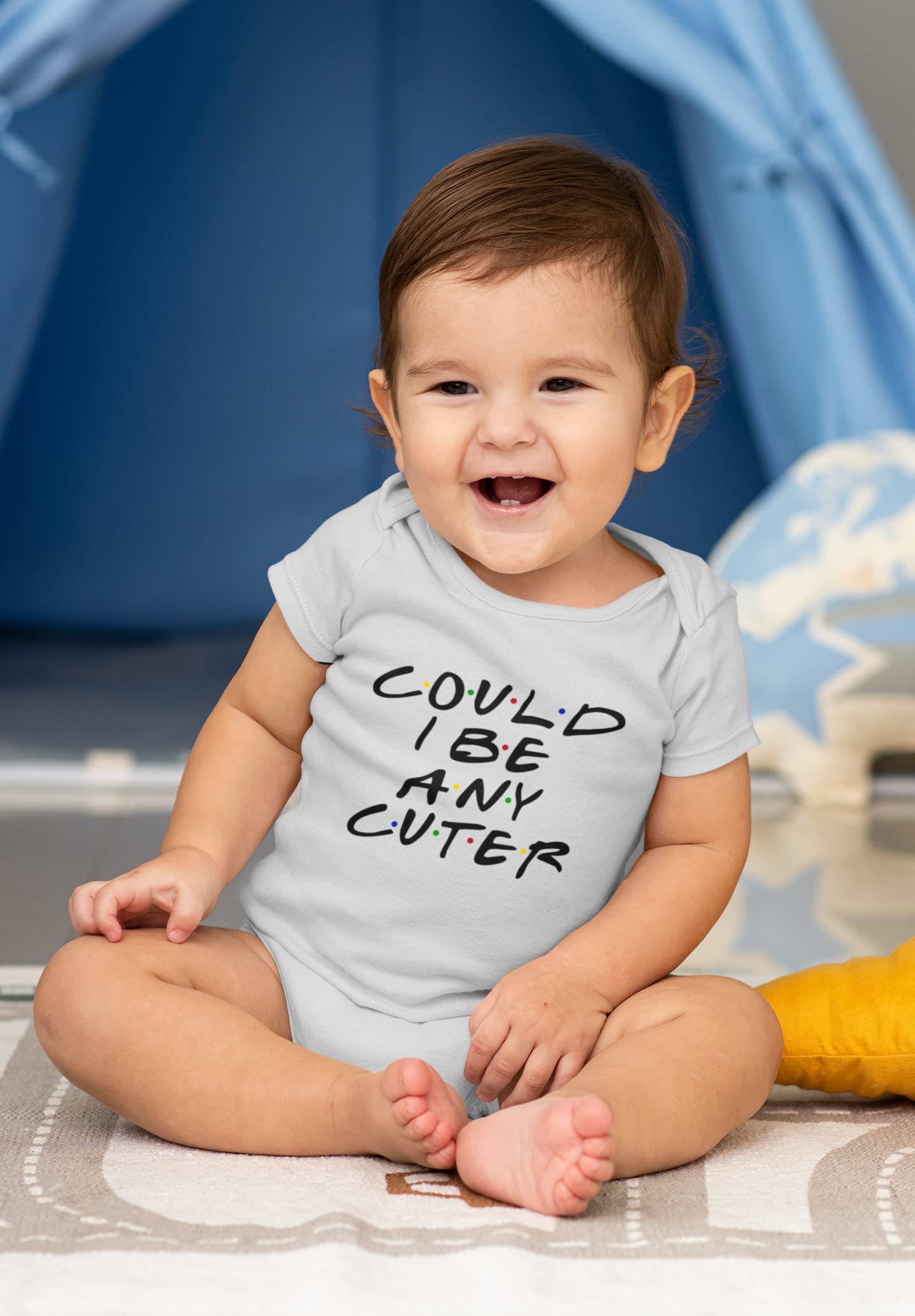Could I Be Any Cuter Infant Bodysuit Funny 90s Show Baby Girl Boy Cloth Outfit Pink 6M