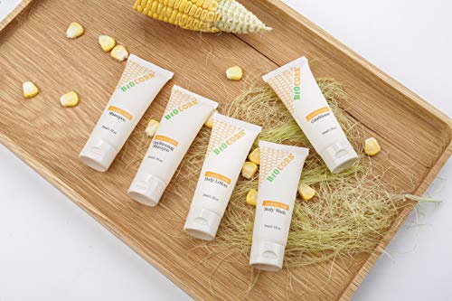 BIO CORN Travel Size Conditioner, Hotel Toiletries Bulk (48 Pack, 1.1oz/30ml), Degradable Tube -Cornstarch Material