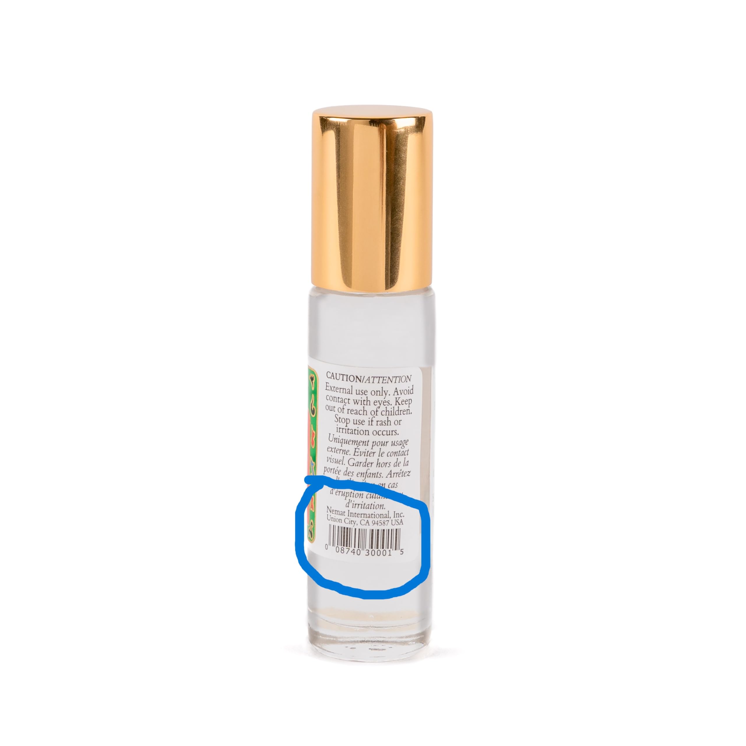 Amber Perfume Oil Roll-On - Alcohol Free Perfumes for Women and Men by Nemat Fragrances, 10 ml / 0.33 fl Oz, Package may vary