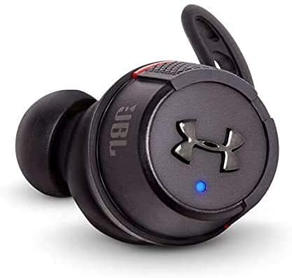 JBL UA True Wireless Flash Sport in-Ear Headphones On-The-Go Bundle with Deluxe CCI Premium Case (Black)