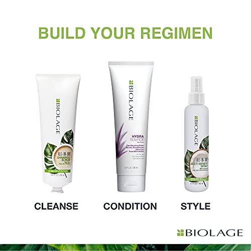 Biolage All-In-One Multi-Benefit Shampoo Scrub | Cleanses, Detoxifies & Gently Exfoliates Scalp | For All Hair Types | Vegan | 8.45 Fl. Oz.